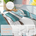 Abstract Wood Grain Queen Size 4 piece Duvet Cover Set,3 Comfort ...