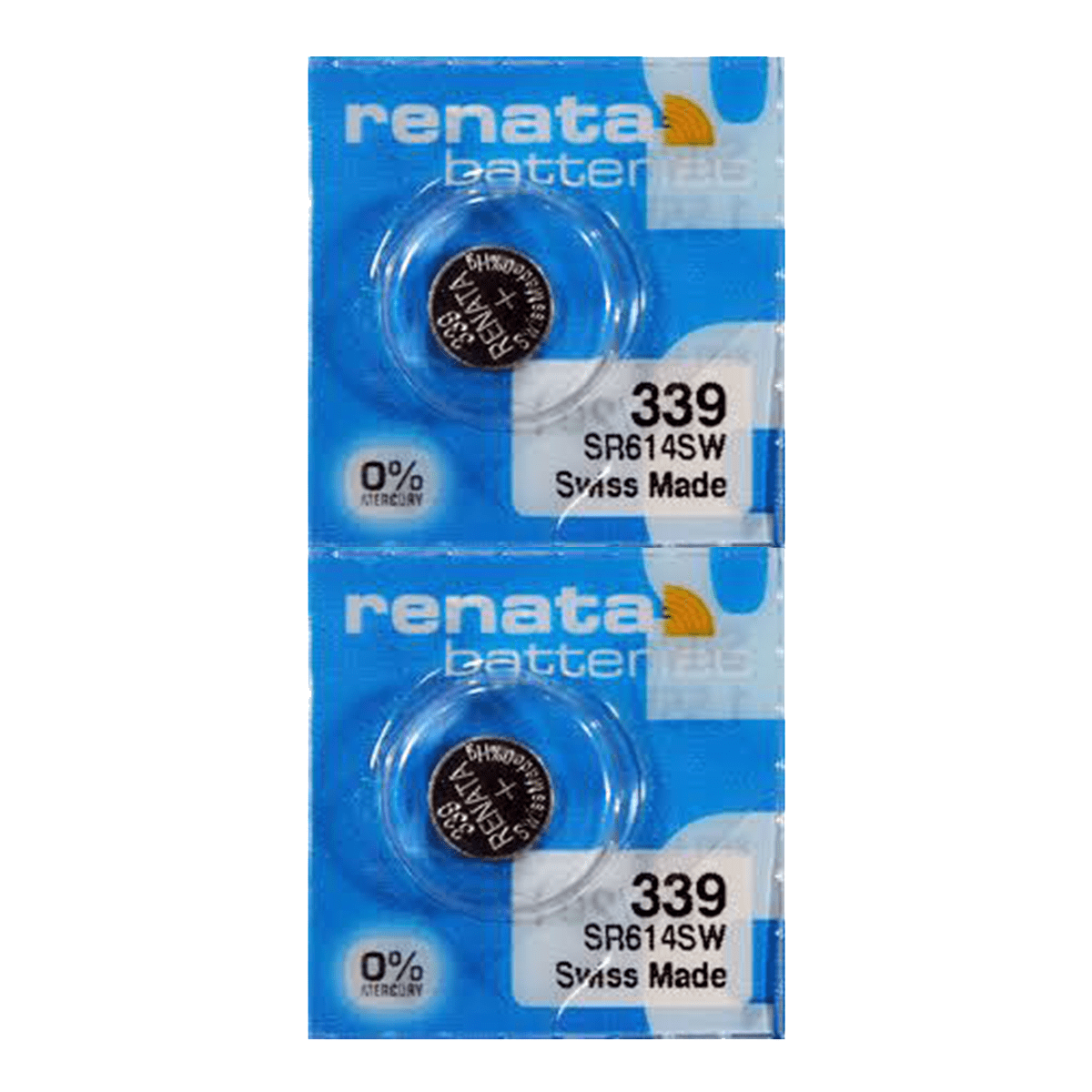 Renata 339 SR614SW Batteries - 1.55V Silver Oxide 339 Watch Battery (2 ...