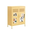 Mr. Kate Annie Short Metal 2 Door Cabinet, Sunny Yellow - Walmart.com