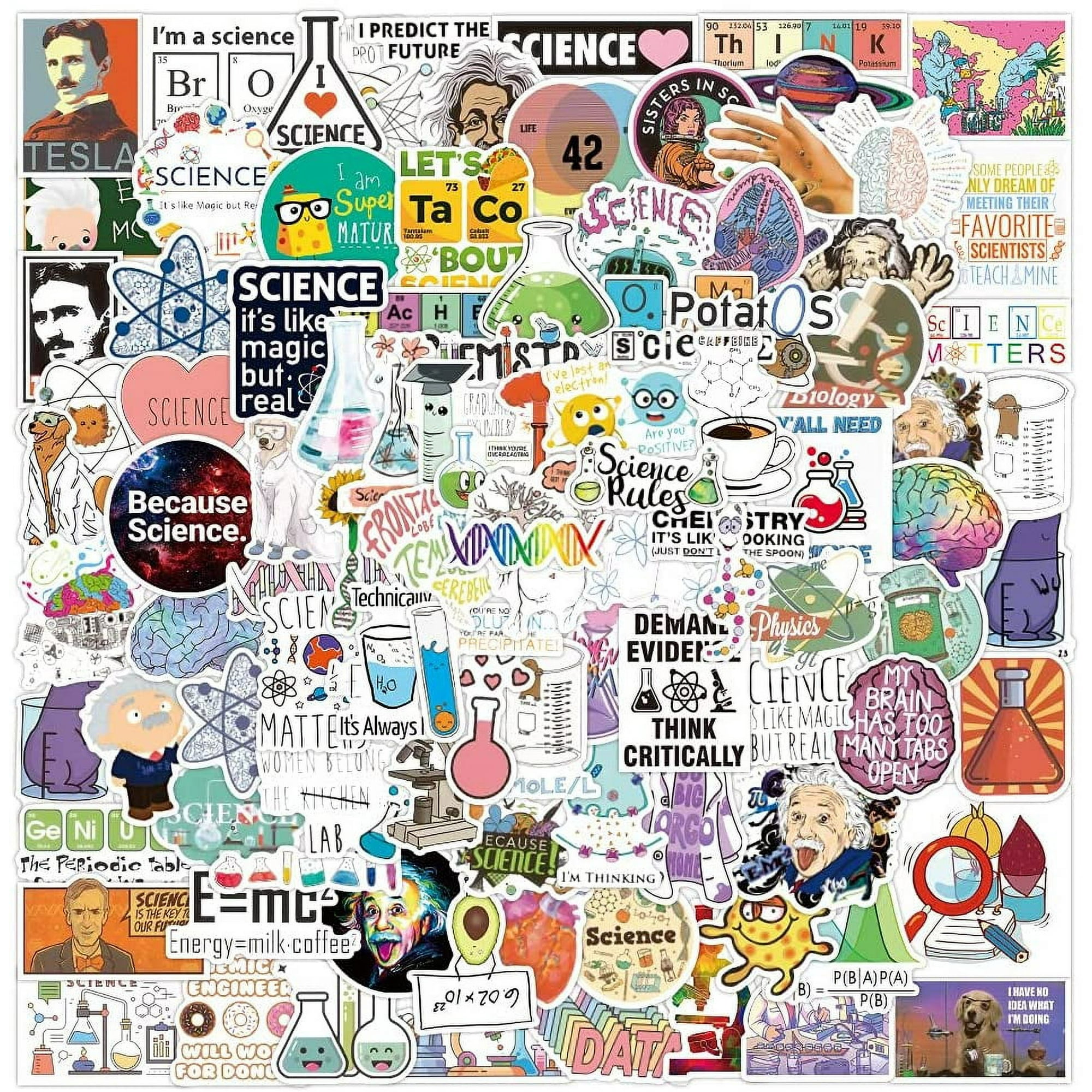Click here for Oruyrop Science Stickers Pack Bulk 100pcs Laborato... prices