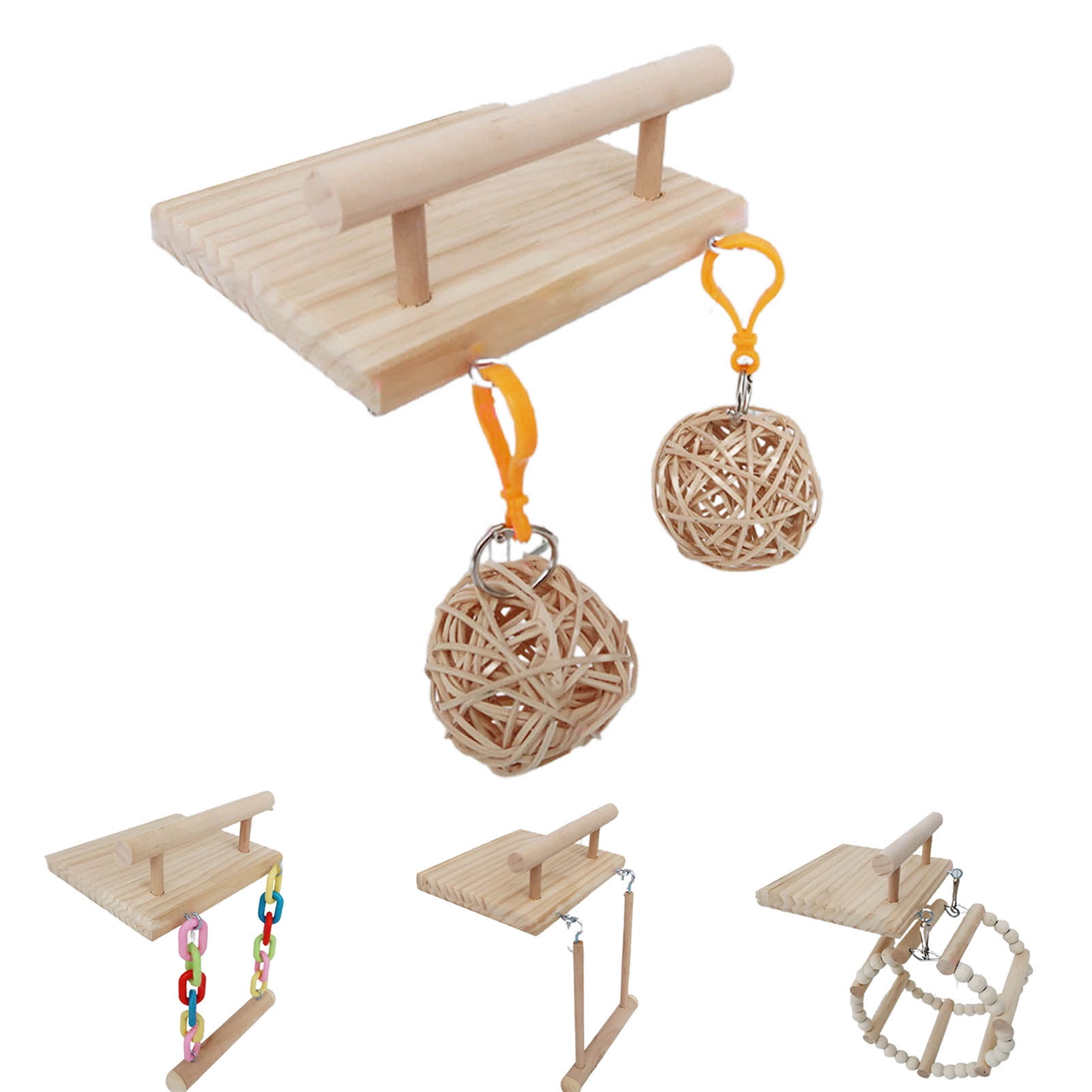 AURORA TRADE Wood Hamster Toy High Hardness Wide Application Safe ...