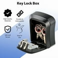 BRAWN- Key Lock Safe Box 4 Digit Combination Key Storage Box For Home ...