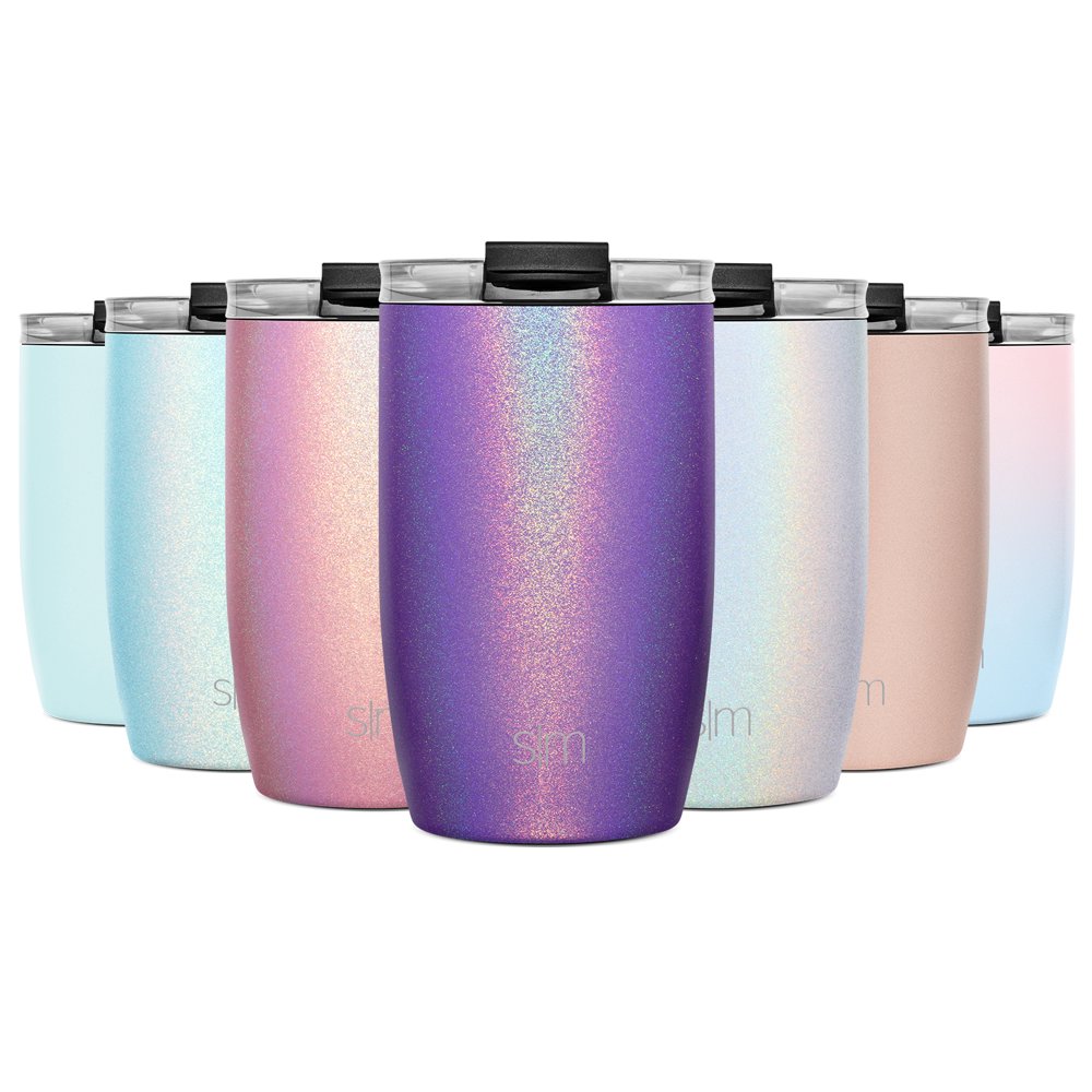 Simple Modern 12oz Voyager Travel Mug Tumbler w/ Clear Flip Lid & Straw ...