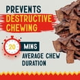 Canine Chews Beef Flavor Prime Cut Thick Chips for Aggressive Chewers ...
