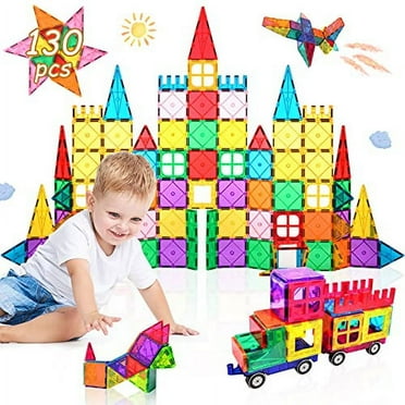 Magna-Tiles 100-Piece Solid Colors Set ? The Original, Award-Winning Magnetic Building Tiles ...