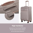 Travelhouse 3 Piece Luggage Set Softside Expandable Lightweight ...
