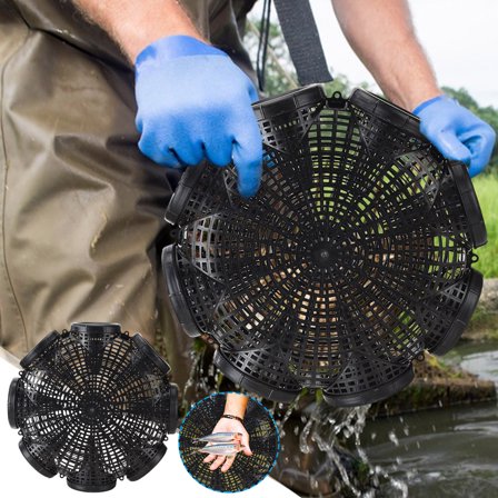 Frabill Fishing Black Minnow Trap, Rectangular 8"x 8"x 18" - Walmart.com