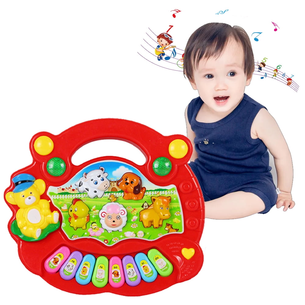 SNNROO Educational Baby Musical Toys - Light Up Baby Toys Piano ...