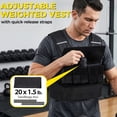 ZenSports 30lb Adjustable Weighted Vest for Men Women Removable Weights ...