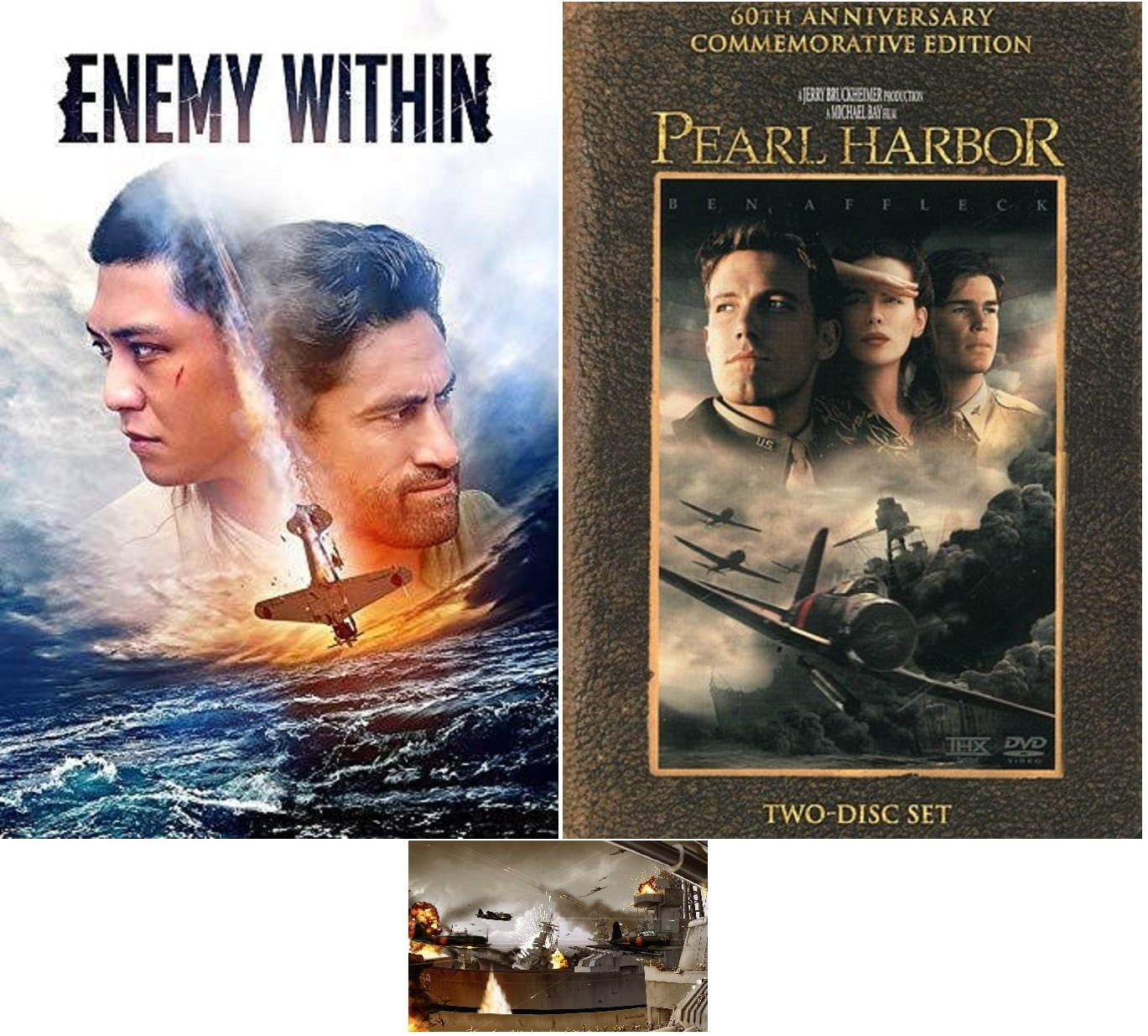 Pearl Harbor & Enemy Within World War II Double Feature 2 DVD Set ...
