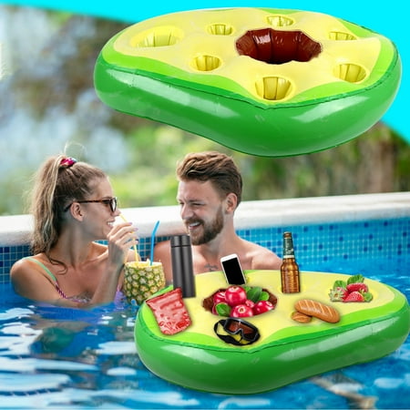 Dvkptbk Pool Plate Pool Accessories Inflatable Float Drink Holder ...