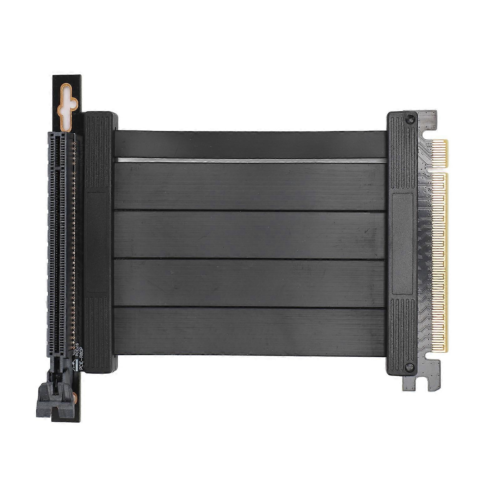 PCIE 4.0 X16 Extender 90 Degree 26GB/s 3.9in Long Gold Plated GPU ...