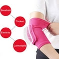 2pcs Elastic Elbow Pads Thickened Sponge Elbow Knee Protectors Guard