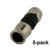 PPC BELDEN SNSD6 Blue RG6 Snap-N-Seal Compression Connectors Pack of 5 ...