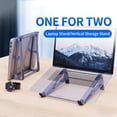 Ergonomic Laptop Stand for Desk Metal Vertical Laptop Stand Portable ...