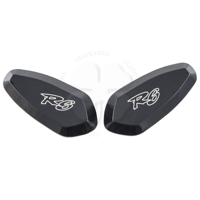 Black CNC Motorcycle Mirror Block Off Base Plates Yamaha YZF R6S R6 ...