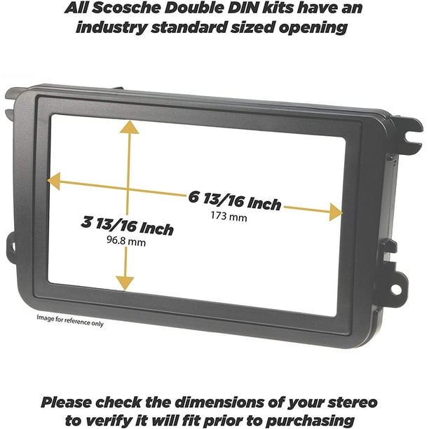 Scosche Dash Kit for 2012 Toyota Yaris Double Din and Din with Pocket ...