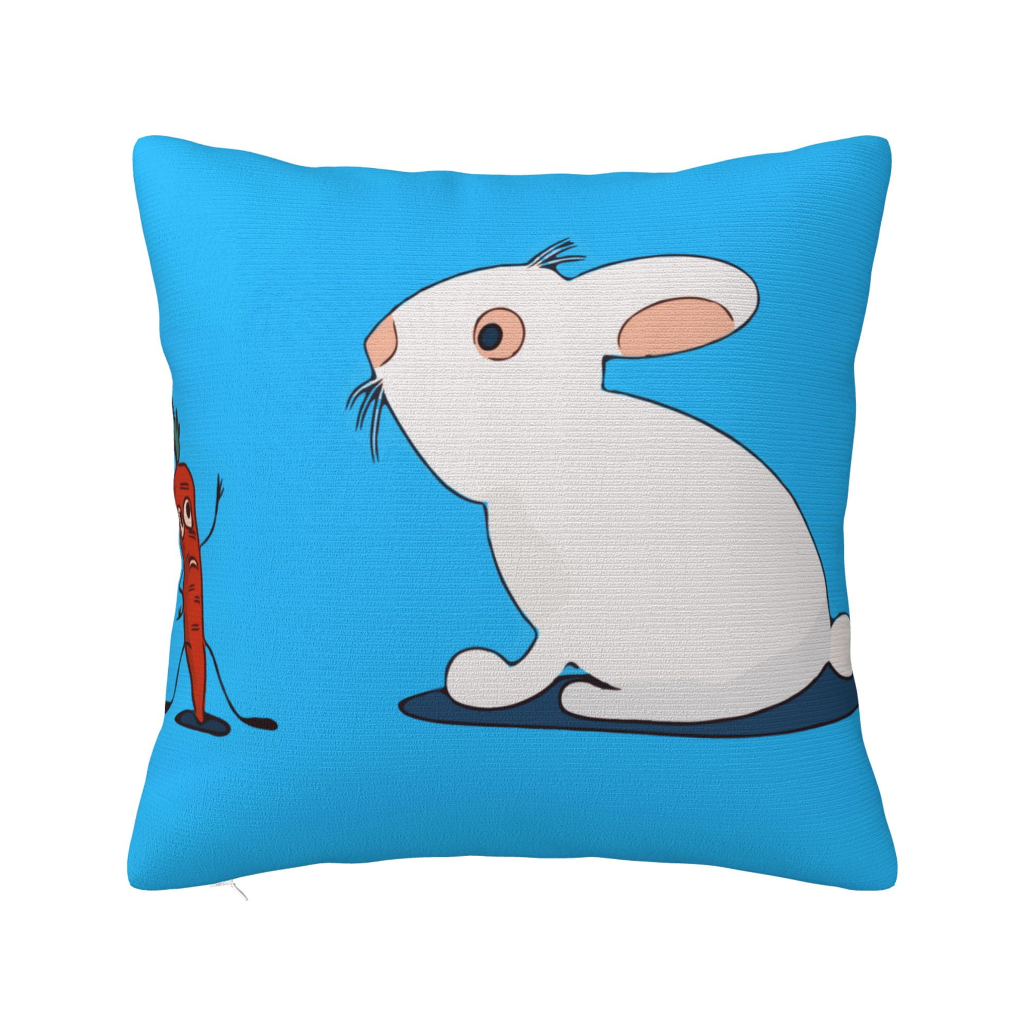 ZICANCN Funny Carrot Decorative Throw Pillow Covers, Bed Couch Sofa ...