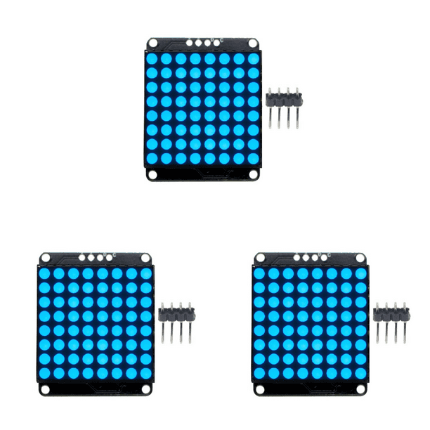 8x8 HT16K33 LED Dot Matrix DIY Kit 5V MCU Módulo Control Pantalla ...