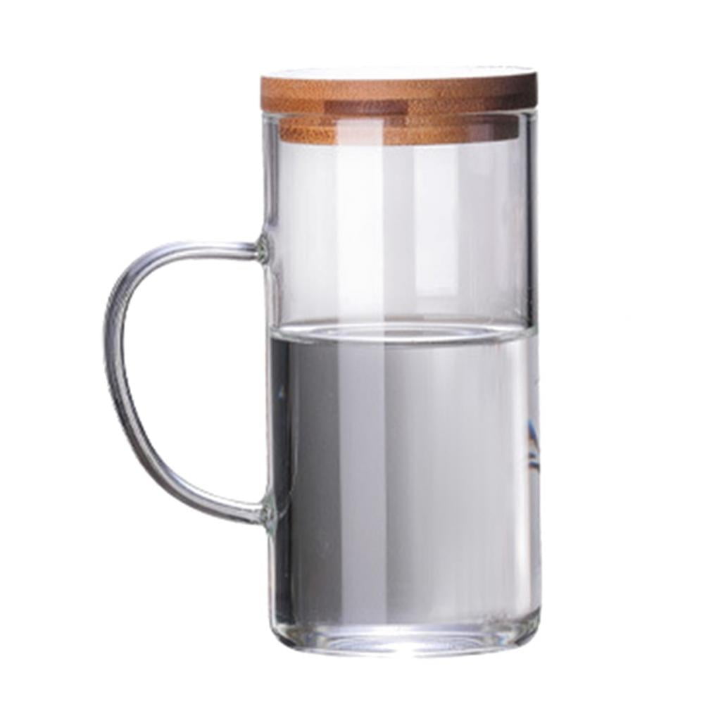 Popvcly Glass Water Pitcher with Lid and Handle Juice Jug Cold Jug Heat ...