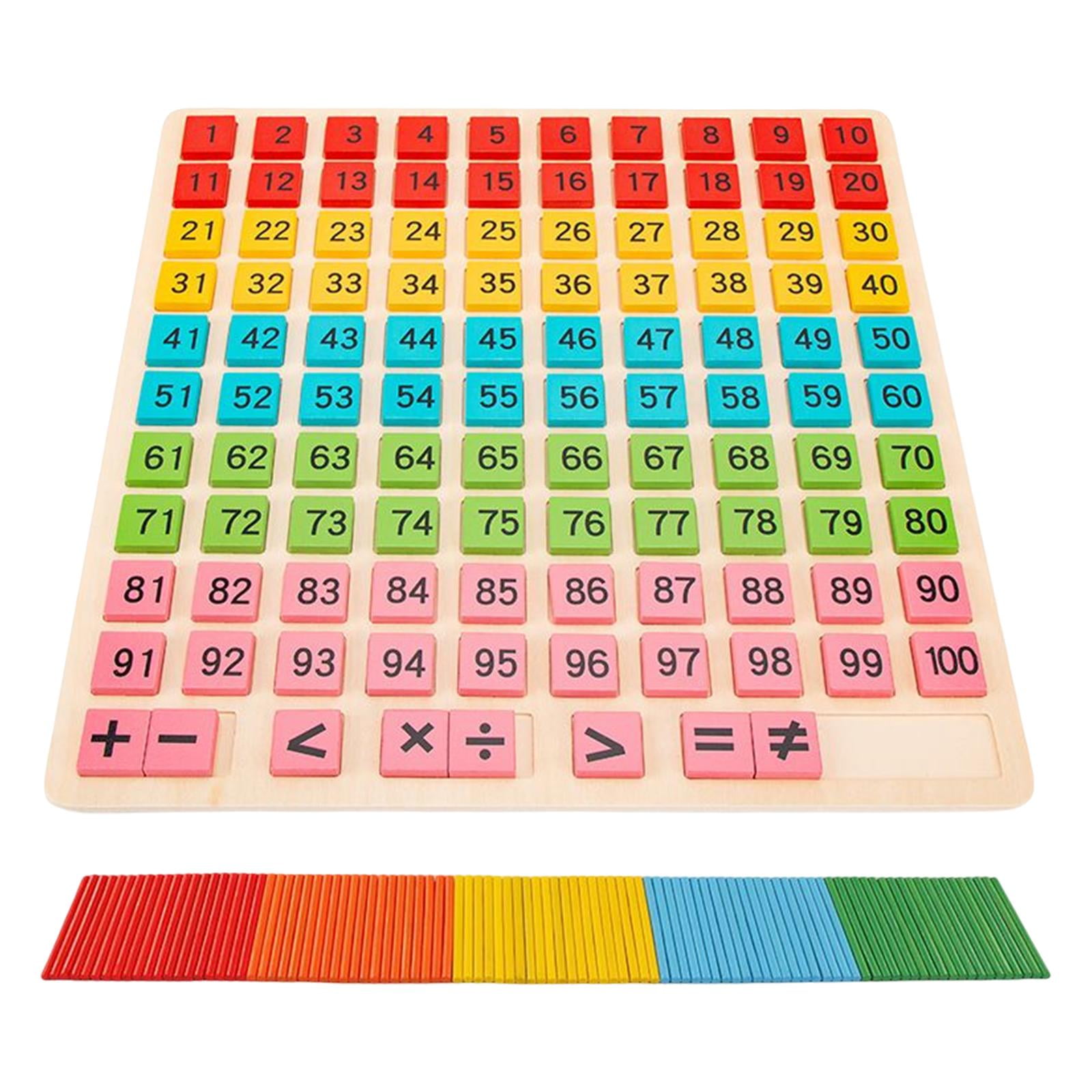 Montessori Wooden Multiplication Board Math Numbers Blocks for Children ...