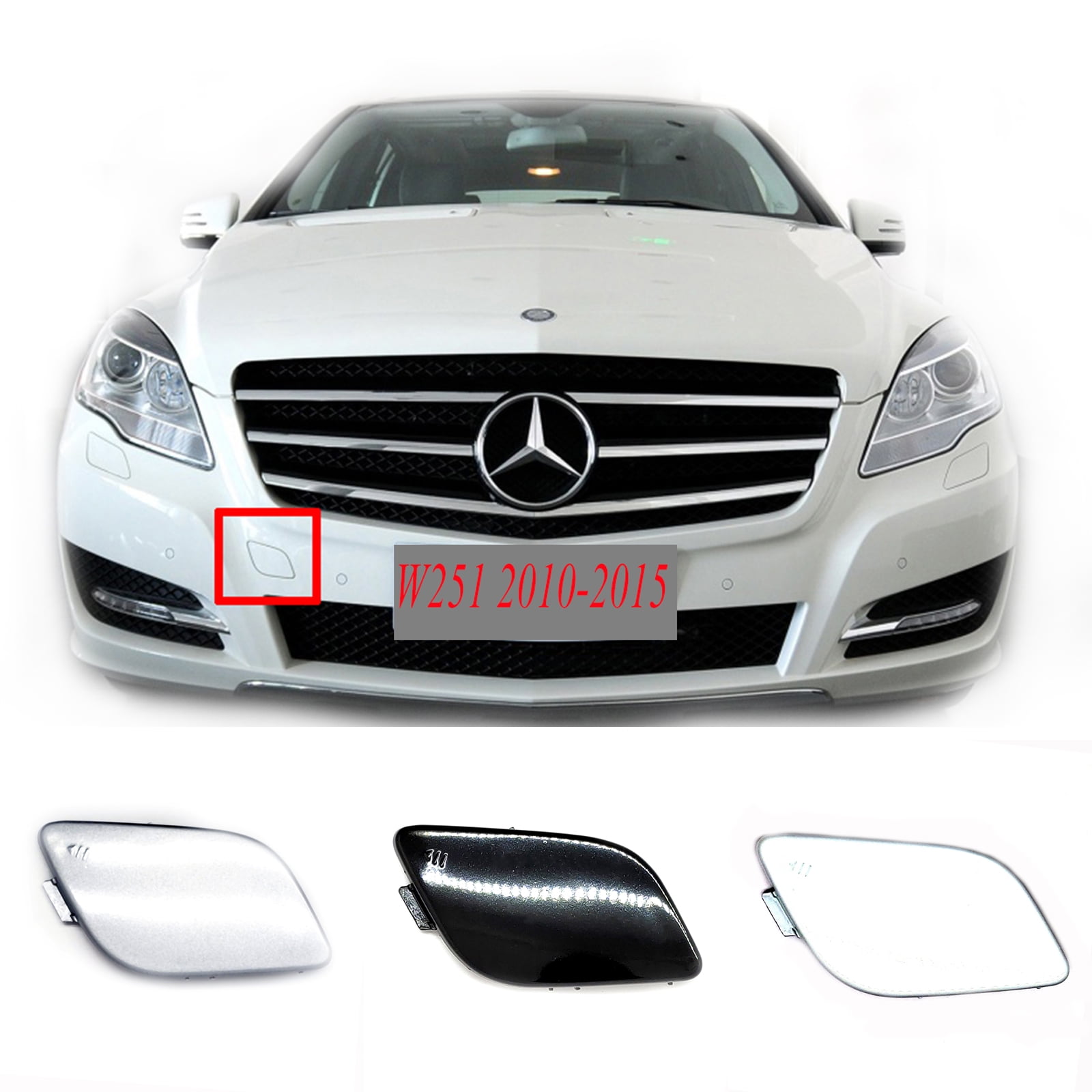 Trimla Front Tow Cover Fit 10-15 Mercedes Benz R Class W251 Facelift ...