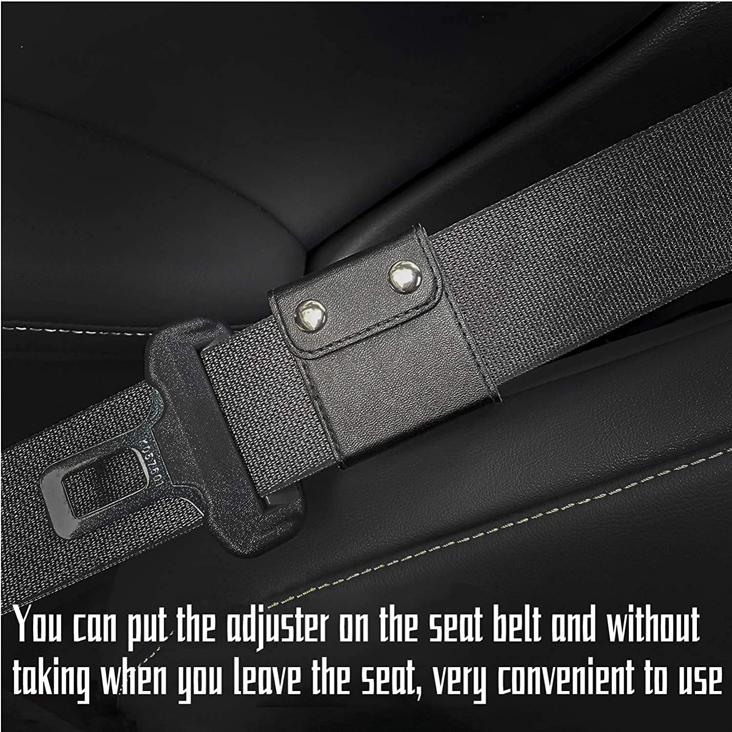 Seat Belt Adjuster For Adults 2-Pack Seat Belt Adjusters - PU Leather ...