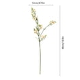 Anckoeil Artificial Flowers Branch, Single Fake Floral Stem with ...