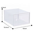 Alvantor 10 Pack/15 Pack Shoe Storage Box, Foldable Clear Plastic ...