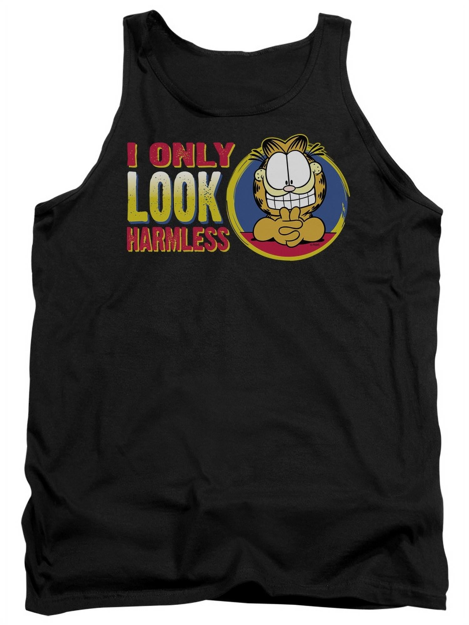Garfield Comic I Only Look Harmless Adult Tank Top Shirt - Walmart.com