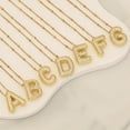 ASEIDFNSA A Z Bubble Letter Necklace Gold Balloon Initial Necklaces ...