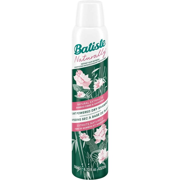 Batiste Naturally, Bamboo Fibre & Gardenia, Natural Dry Shampoo, 200-ml ...