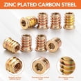 32 Sets Threaded Inserts for Wood Furniture Screws - 1/4-20 x 25/32 ...