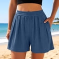 CAIVO Women Casual Summer Shorts Loose Fit Athletic Wide Leg ...