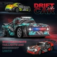 1:16 RC Drift Car, 25KM/H 4WD High Speed Remote Control Cars for Kids, with LED Lights, Two ...