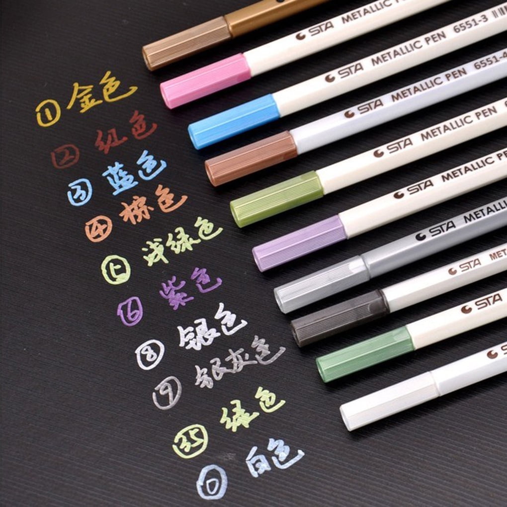 Click here for Reeffull 10pcs Diy Metallic Watercolor Pen Plastic... prices
