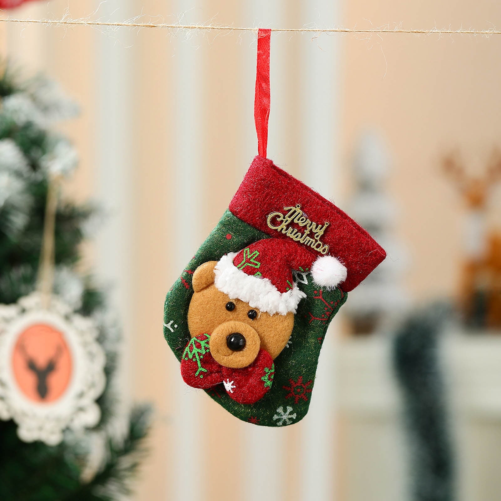 Click here for Naittoop Christmas Socks Vintage Plush Christmas S... prices