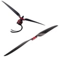 BIMZUC Carbon Fiber Folding Propeller 2 Vane Fixed Wing Airplane Toy ...