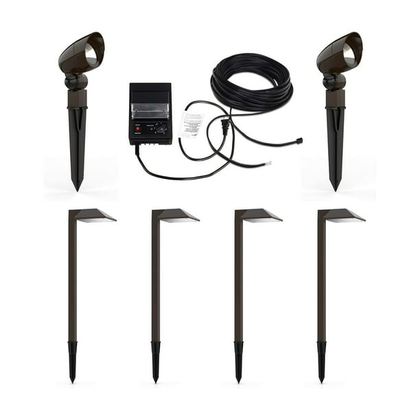Malibu Equinox 6 Pack LED Light Kit Low Voltage Landscape Pathway ...
