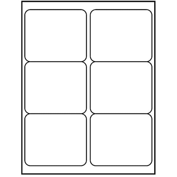 Premium Label Supply White Sticker Fba Labels – 4" X 3.33" – Laser ...