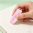 Retractable Pencil Eraser Slide Out Eraser with Protective Case Clean ...