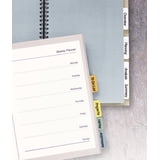 Avery Printable Plastic Tabs, Self-Adhesive, Repositionable,1/5-Cut ...