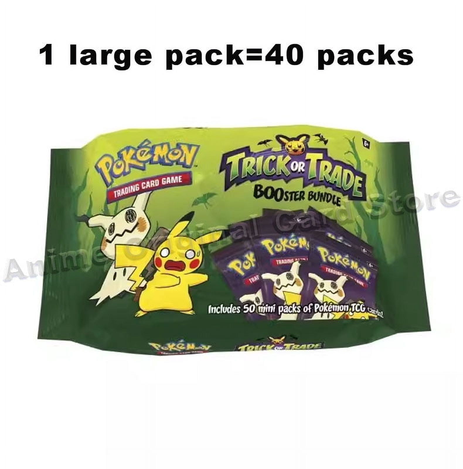 Original Cards Halloween Trick or Trade Booster Bundle Gengar TCG Child ...