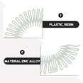 Mobutofu 12Pcs Transparent Adjustable Elastic Hair Combs Flexible ...