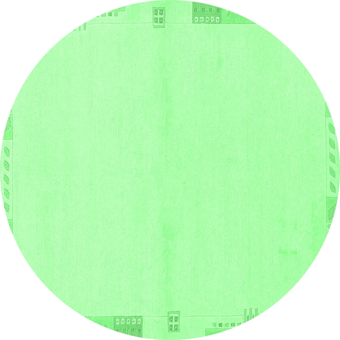 Ahgly Company Indoor Round Solid Emerald Green Modern Area Rugs, 8 ...