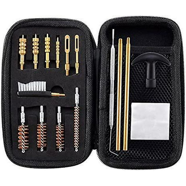 Universal Gun Cleaning Kit .22.357.38.9mm.45 Caliber Rifle Bronze Bore ...