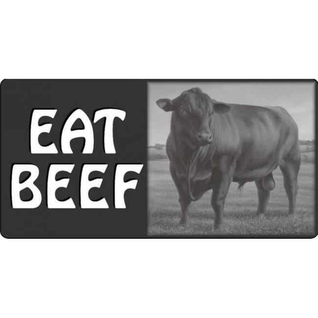 212 Main LPO4024 6 x 12 in. Eat Beef No.2 Photo License Plate - Walmart.com