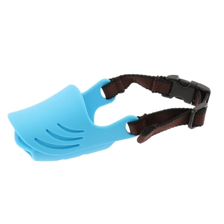 Safety Blue Dog Mouth Bite-Proof Mask Prevent Dog From Biting Barking ...