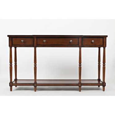 Convenience Concepts French Country Entryway Table in White Wood Finish ...