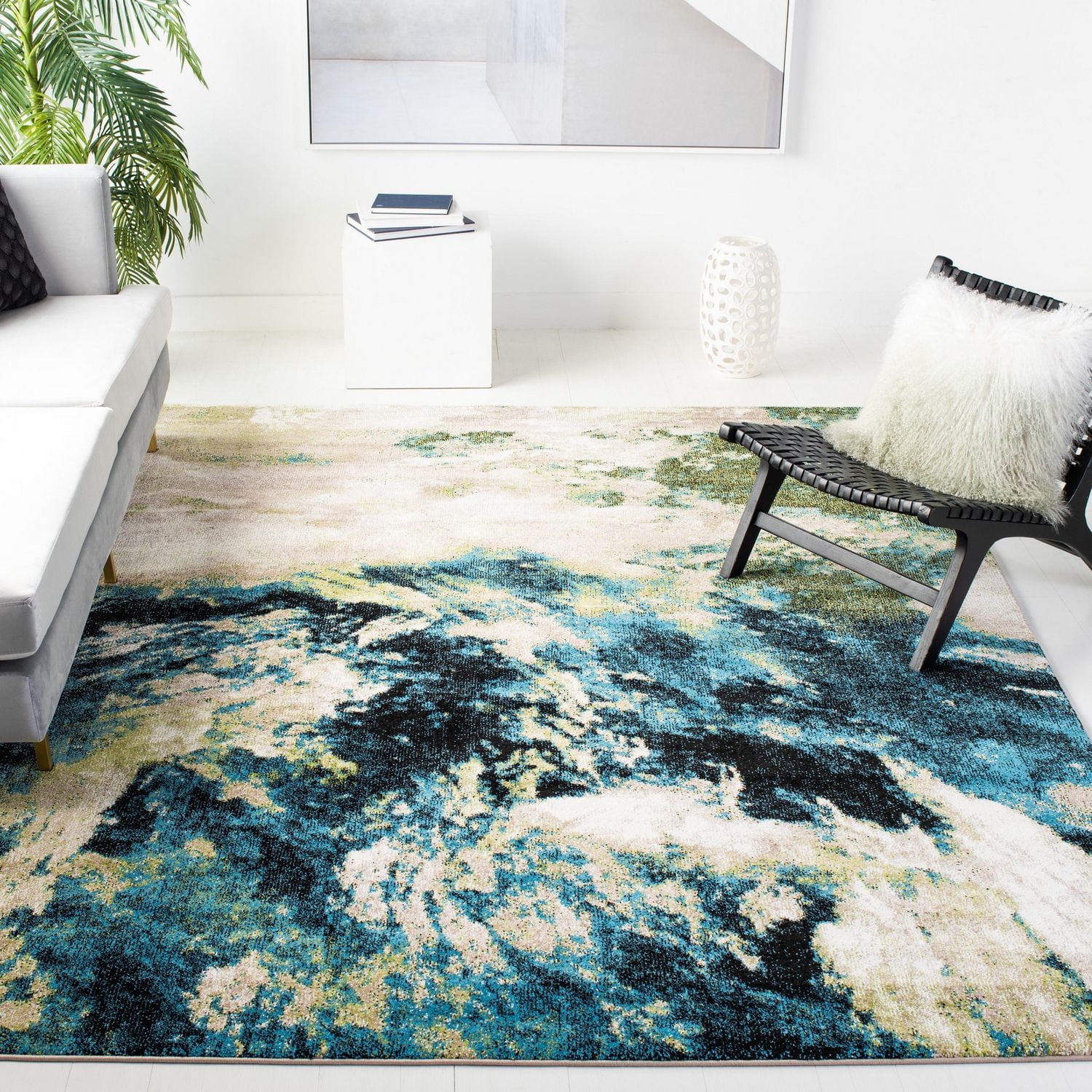 Click here for Safavieh Glacier Landen Abstract Area Rug 8 Ft. X... prices